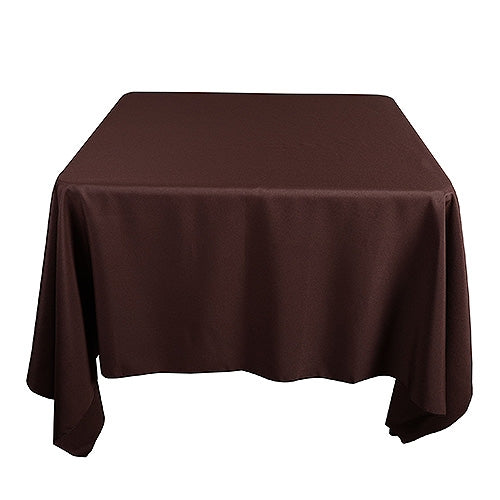 Chocolate Brown 85 x 85 Inch Square Tablecloths – Your Wedding Linen